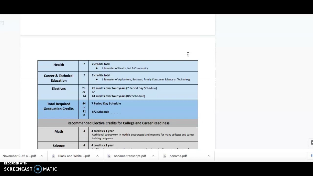 10th grade transcript lesson