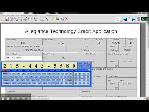 ALLTP Forms Demo: Credit Application