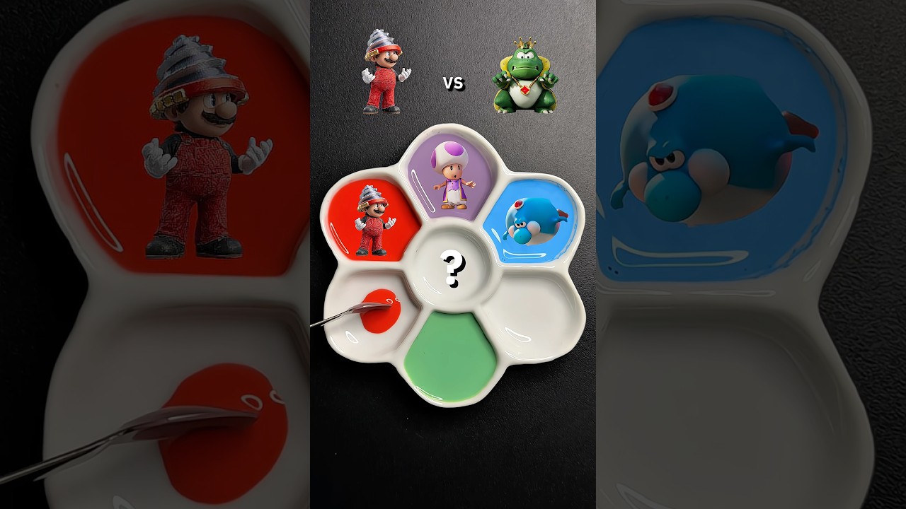 The Super Mario Galaxy Movie Color Mixing #gaming #nintendo #supermario