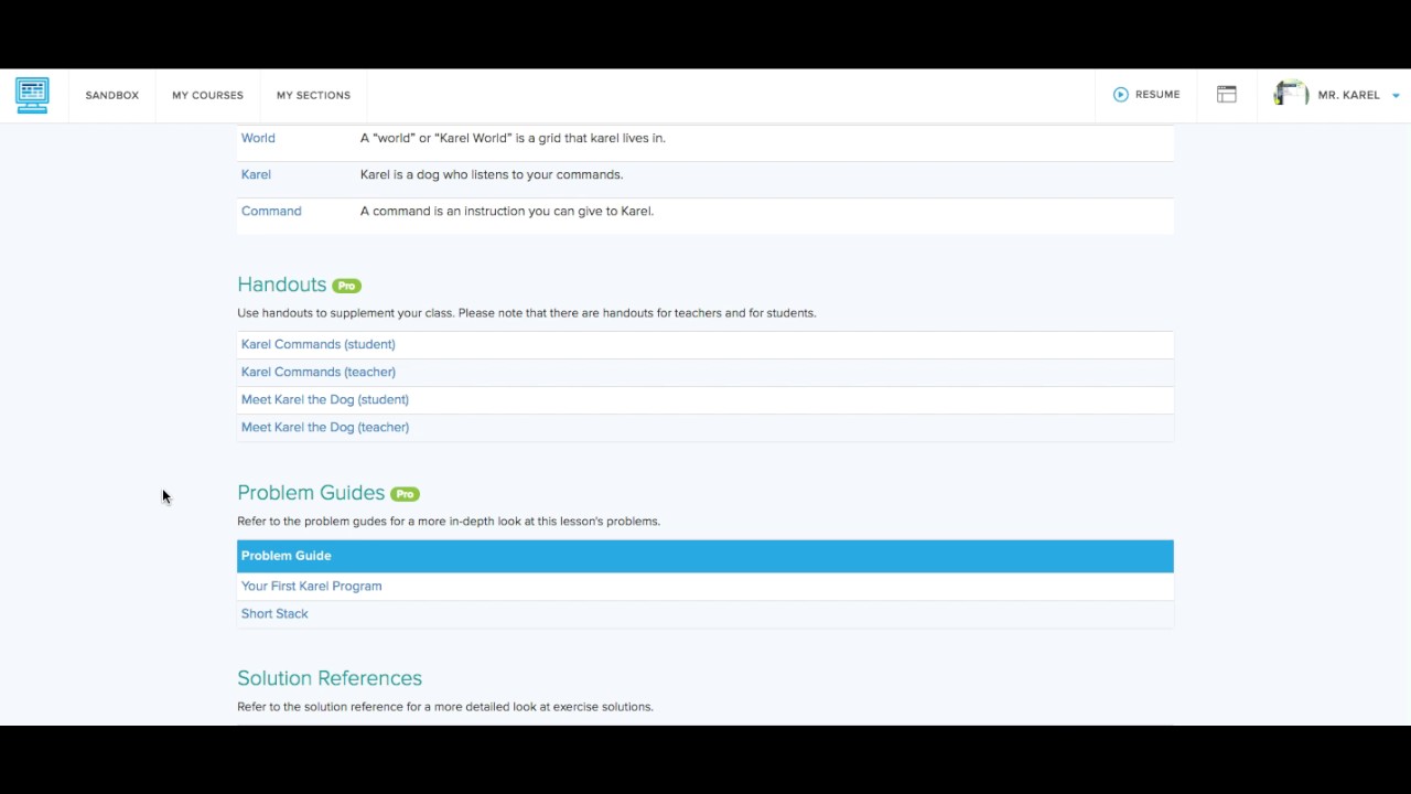 Lesson Plans Walk-through