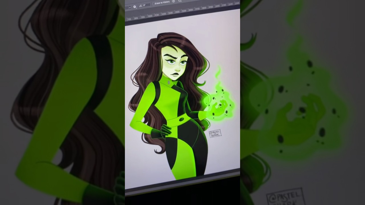 Shego in my art style! #Shego #artstyle #illustration #digitalart #digitalillustration #art