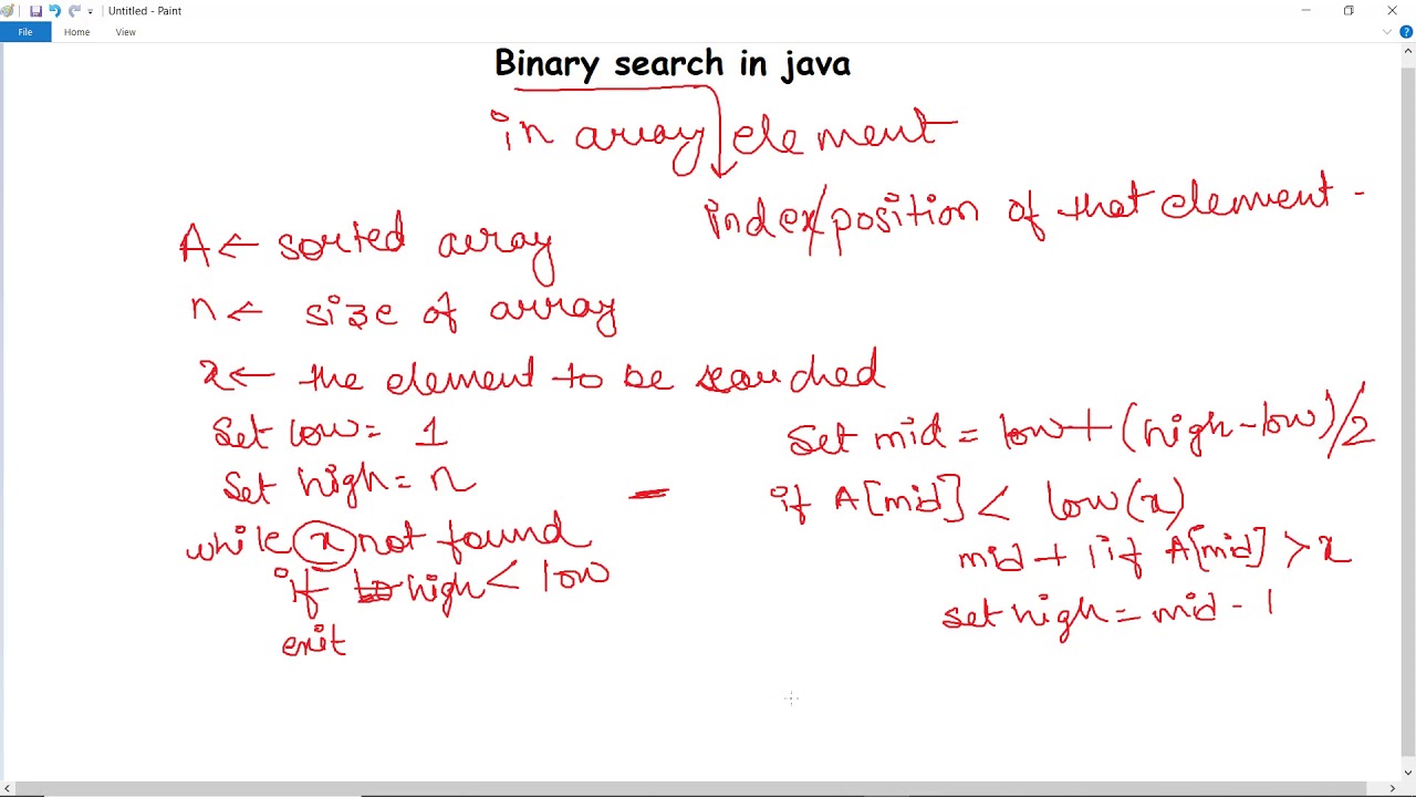 Java Program to Implement Binary Search Algorithm | What is binary Search in Java