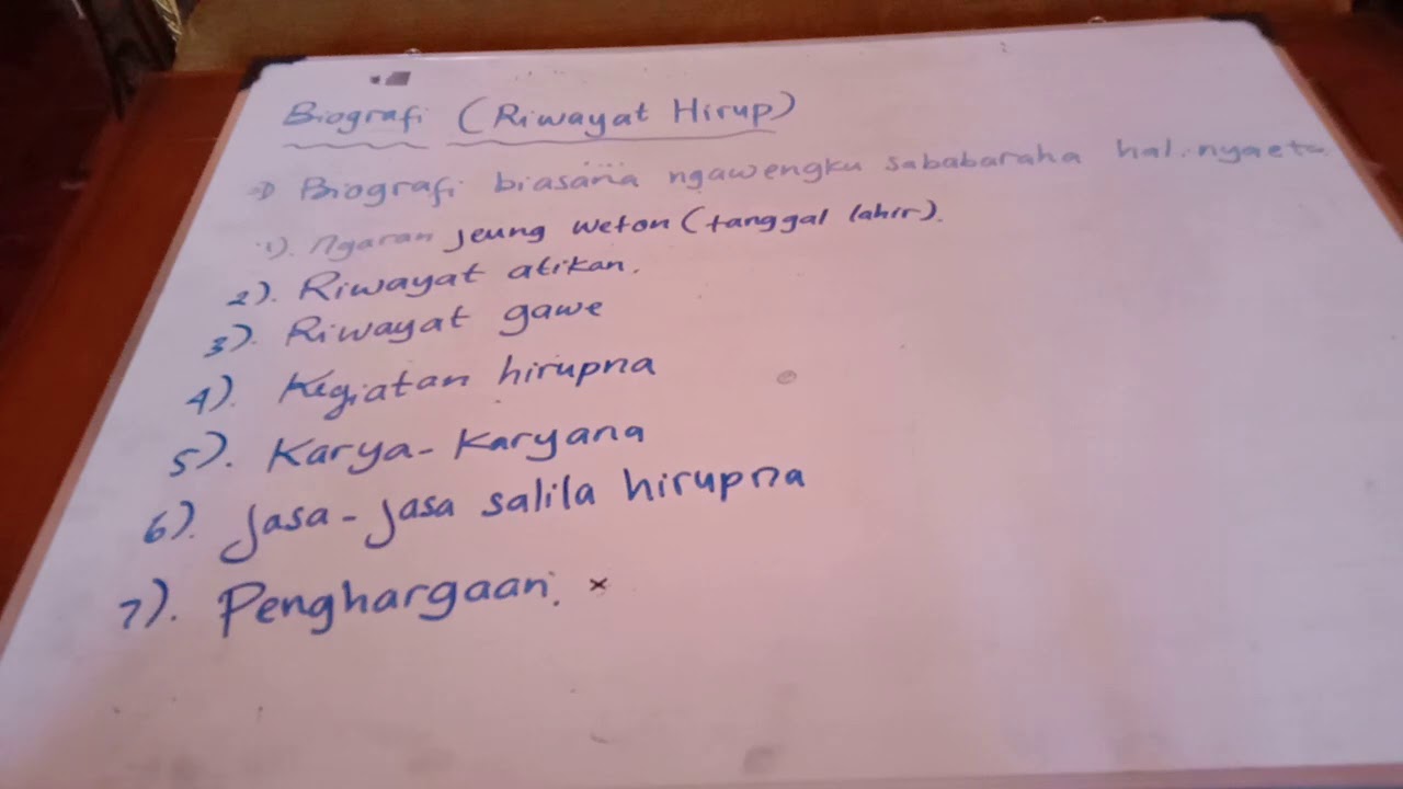 Riwayat hirup atawa biografi