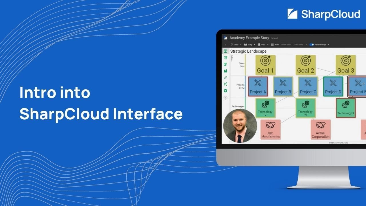 Intro into SharpCloud Interface