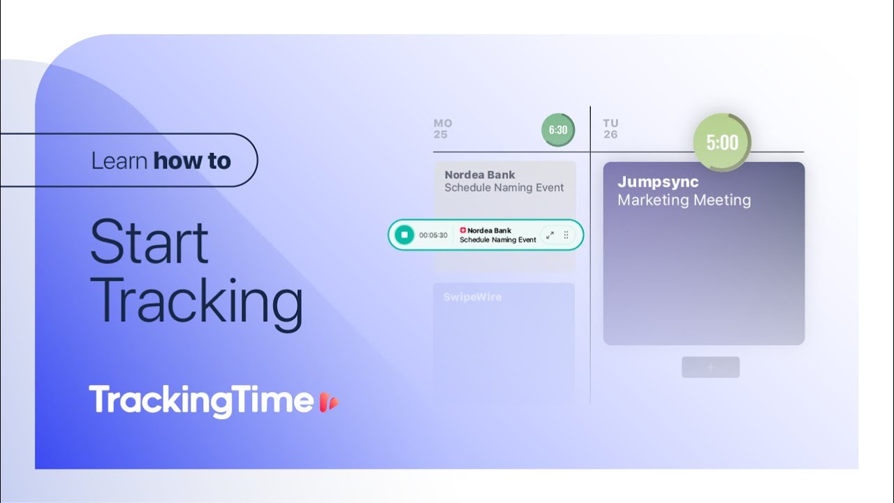 TrackingTime : creating a task and start tracking