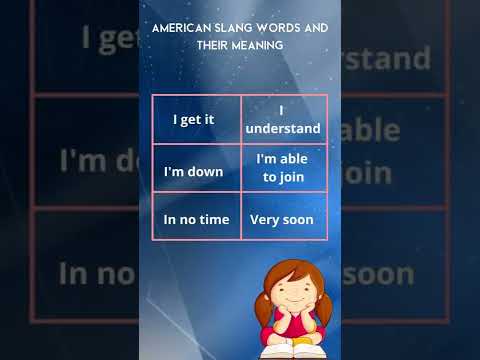 American Slang words and their meaning