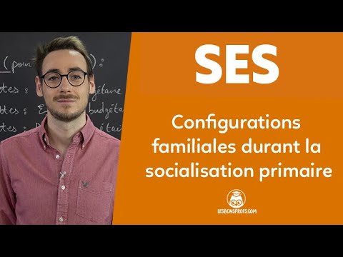 Les diverses configurations familiales durant la socialisation primaire - SES - 1re - Les Bons Profs