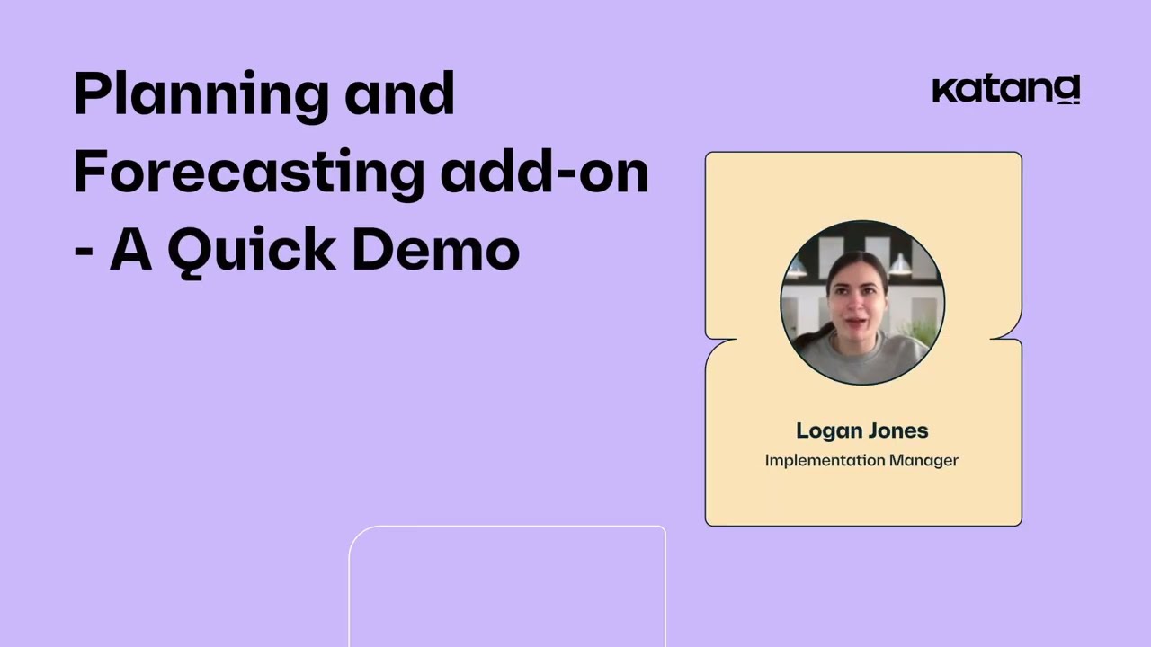 Katana's Planning and Forecasting add-on — A Quick Demo