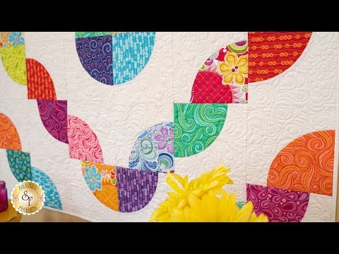 How to Make a Drunkard's Path Block Using the Slit 'N Sew Template | a Shabby Fabrics Tutorial