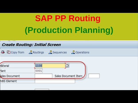 SAP PP ( Production Planning ) Routing #business #scm
