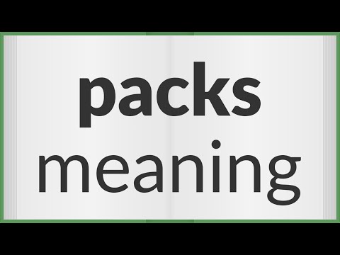 Packs | meaning of Packs