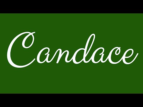 Learn how to Sign the Name Candace Stylishly in Cursive Writing