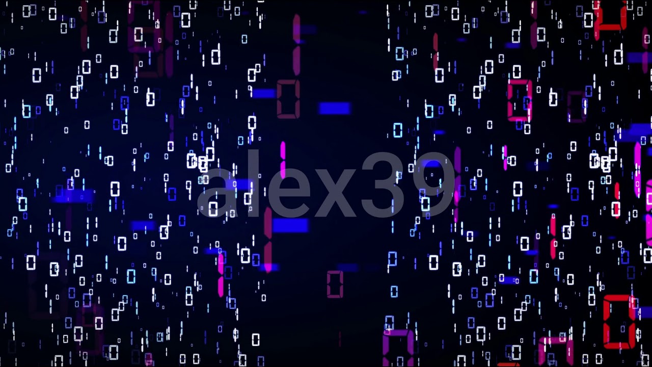 Binary Code Background - Motion Graphics