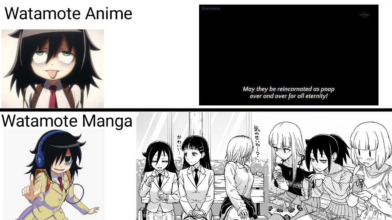Watamote: Manga vs Anime