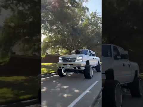 2005 Chevy 1500, 7-9” McGaughy’s lift with 26” AXE Wheels on 35” Tires! Owned by @whoss.Carlos