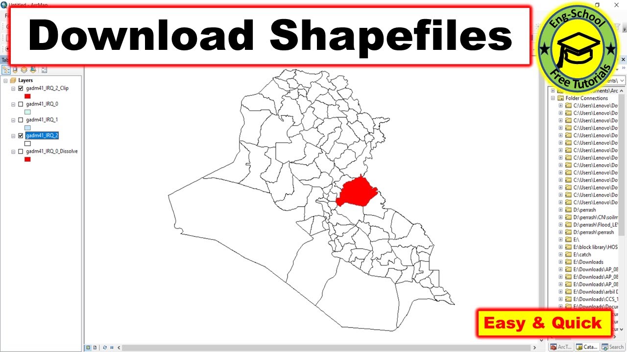 How To Download Shapefile For Free | Shapefile for country City , Study Area |Download Shapefile