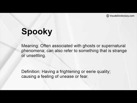 Spooky Meaning