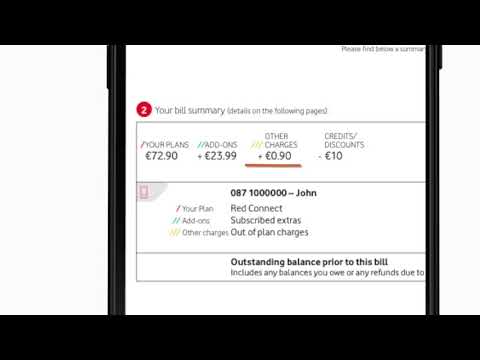 Understanding your first mobile bill via the My Vodafone app