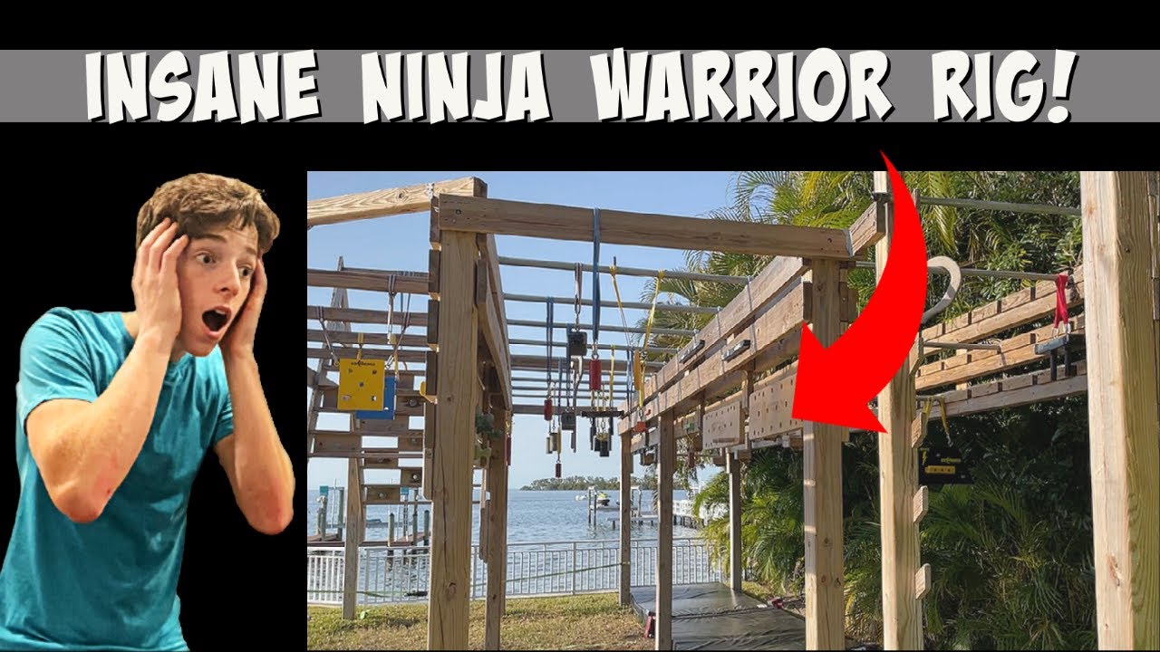 My INSANE Backyard NINJA WARRIOR RIG!