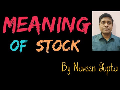 Meaning of Stock