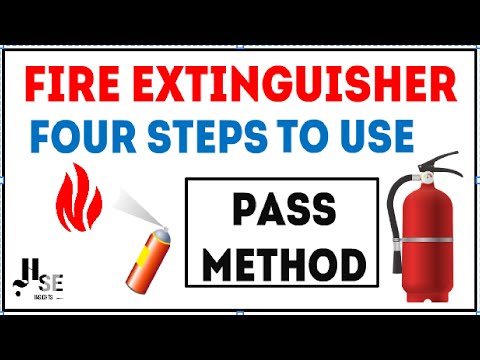 Fire Extinguishers | How to Use Fire Extinguishers | Fire Safety | PASS Method | HSE