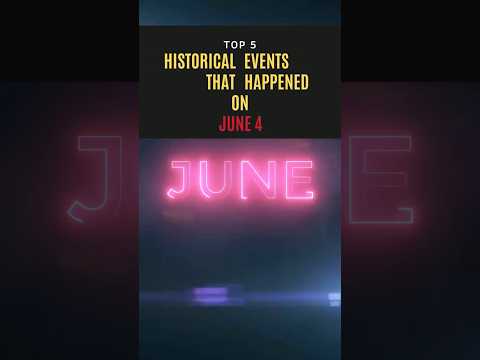Top 5 Historic Events That Happened on June 4 🗓️🌍 #cbt #facts #top #history #june