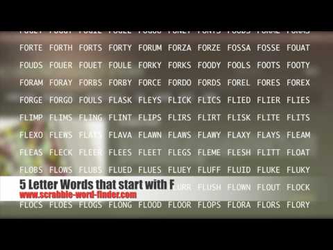5 letter words that start with F