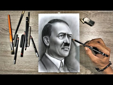 How To Draw Hitler Step by Step || Adolf Hitler – I'm Youtuber – Follow ...