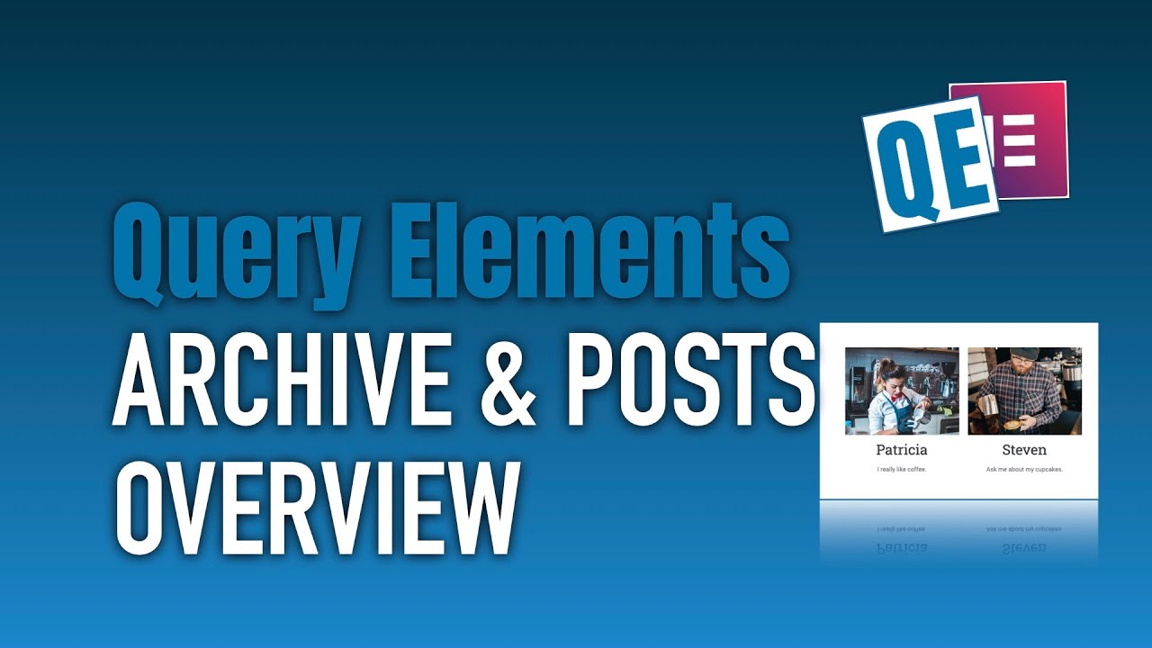 Archive & posts widget overview - Query Elements