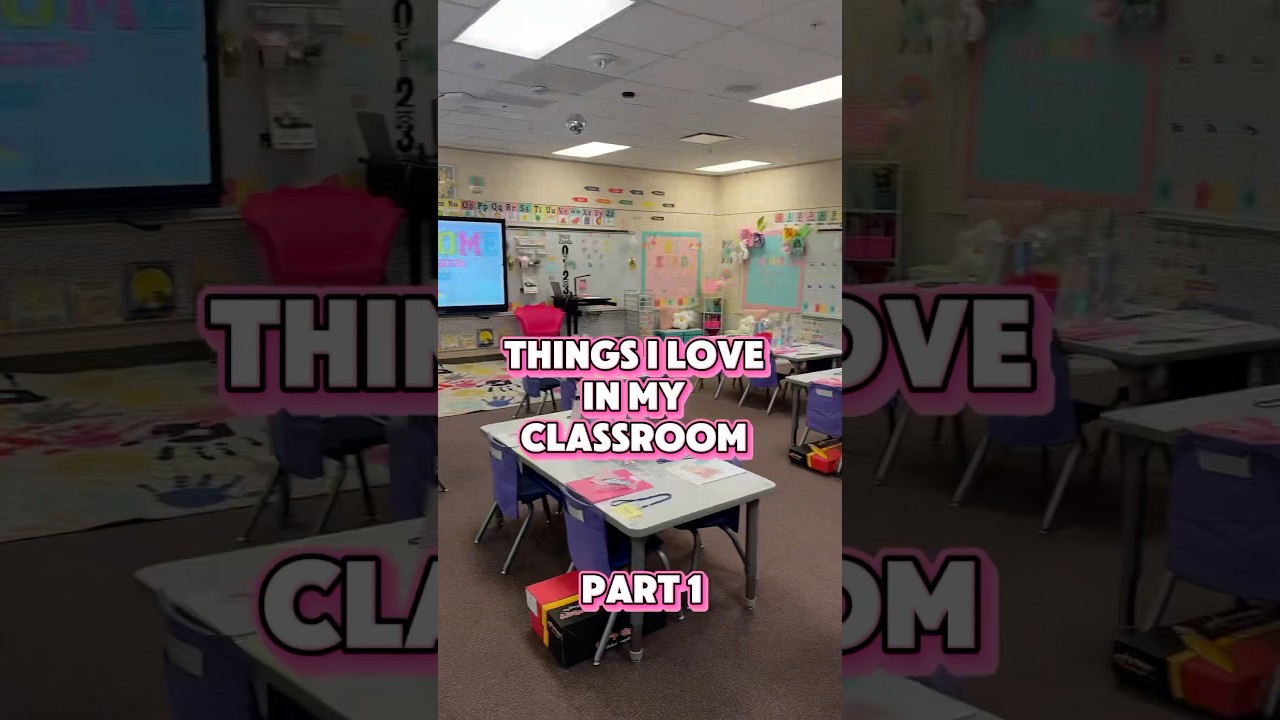 Things I LOVE in my classroom! ✨🩷🙌🏼 #teacherlife #elementaryschool #classroomsetup #backtoschool