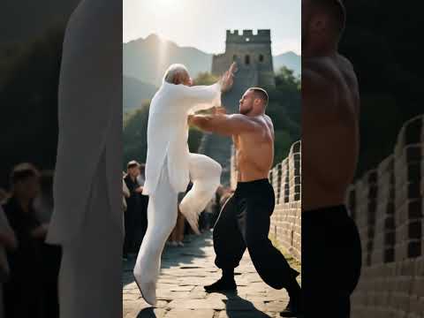 Chinese martialarts masters kill muscular men in seconds!The combat power isamazing!#kungfu #wushu
