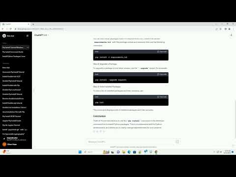 pip install command line windows