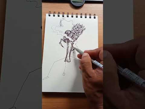 luffy Gear 5 #drawing #art #speedart #sketch #speeddrawing #anime #luffygear5 #luffy