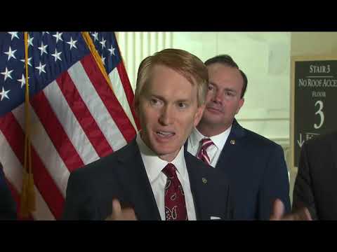 Senator James Lankford joins Senate Republican Press Conference to Stand with Israel