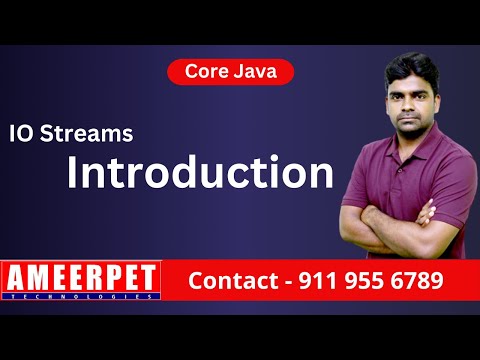 Introduction to Java IO Streams | Ameerpet Technologies | By Srinivas
