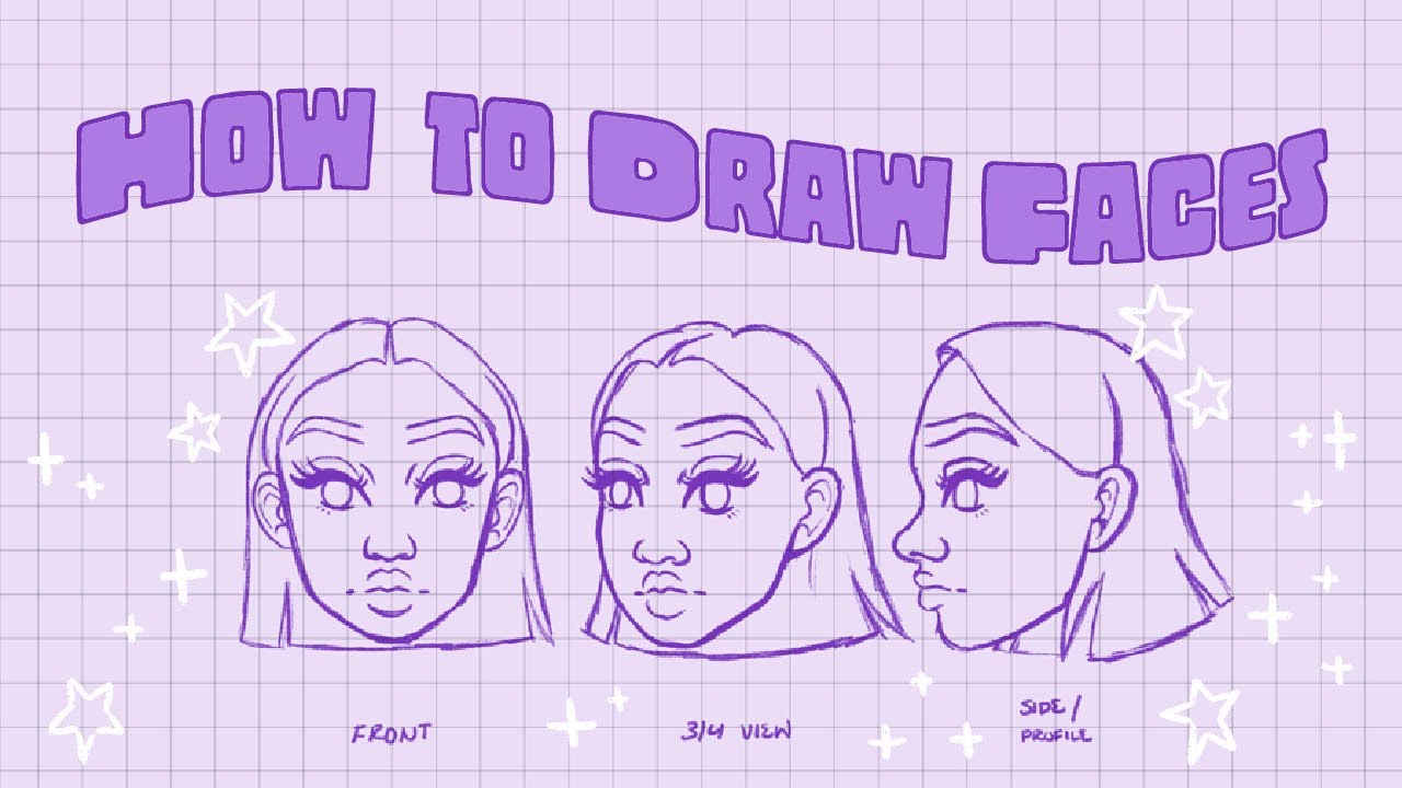 ✨ How I Draw Faces ✨ | Digital Art Tutorial | Procreate drawing