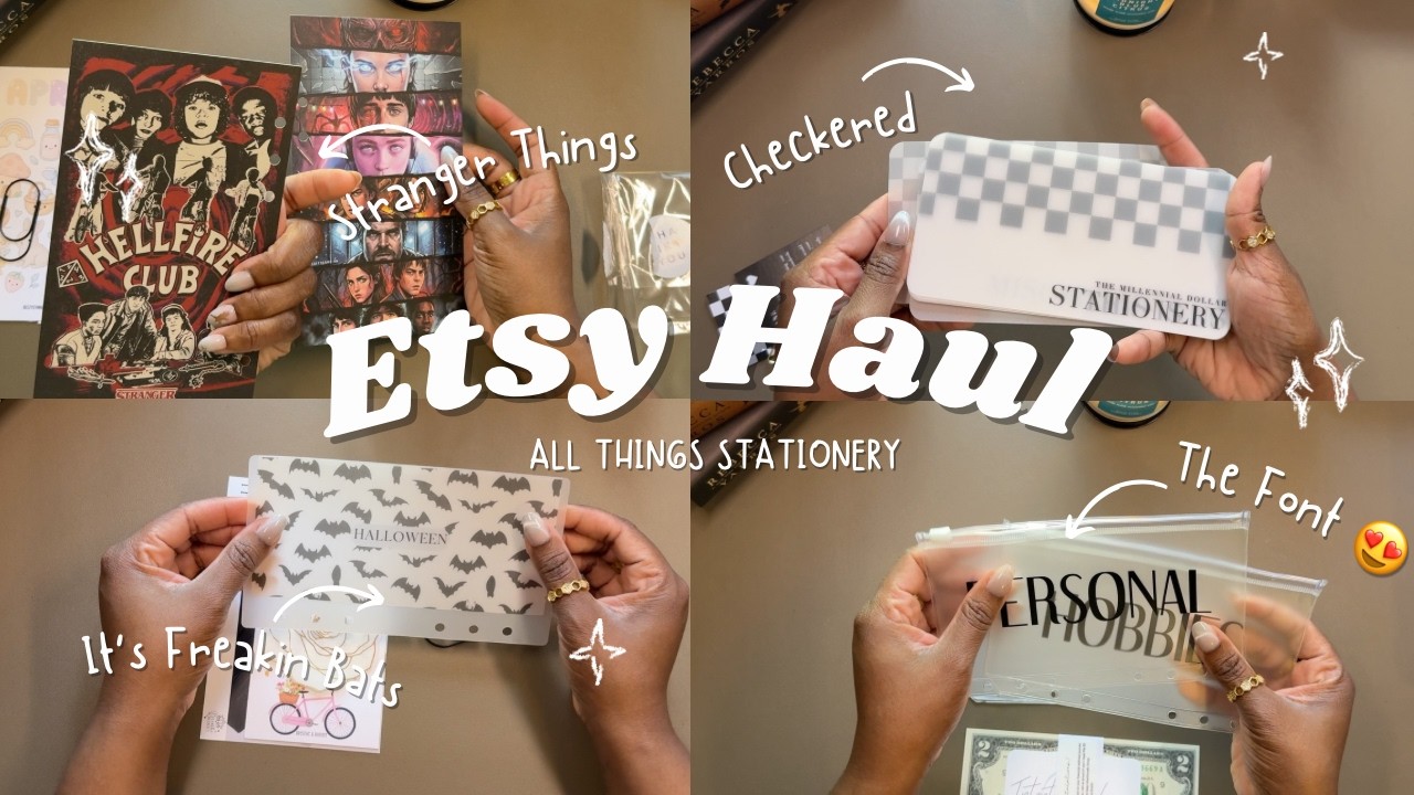 ETSY STATIONERY HAUL | FT. CLOUDY MONEY, MILLENNIAL DOLLAR AND MORE... 😱