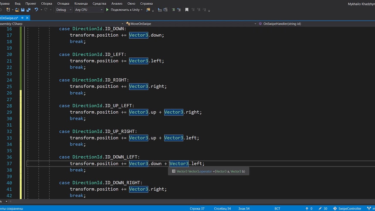 SwipeController tutorial