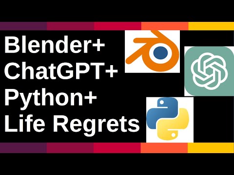 Self promotion with Blender3D, ChatGPT, Python. Contemplating life choices.