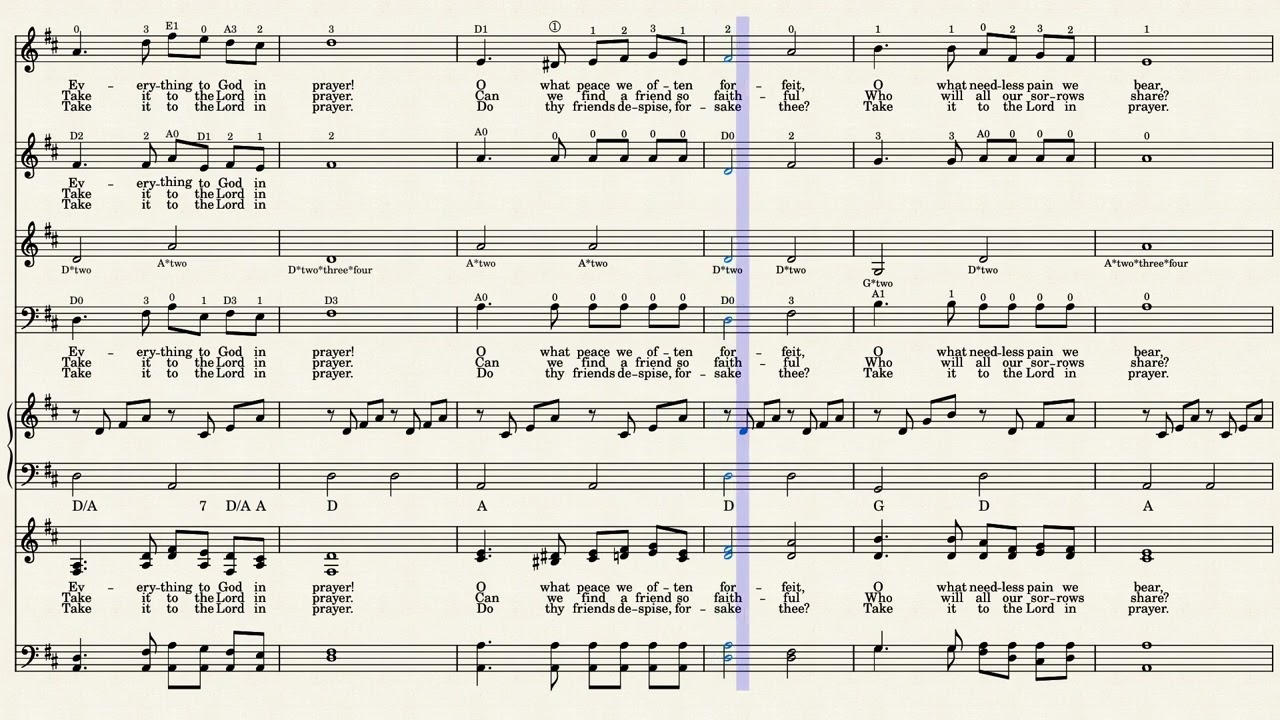 What a Friend We have in Jesus (Violins & Piano)