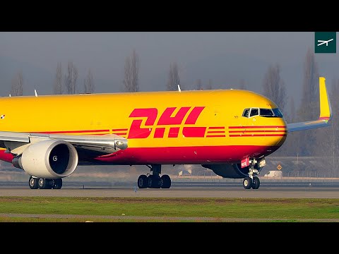 DHL Boeing 767-316ER(BCF) HP-3510DAE takeoff at Santiago de Chile Airport (SCL/SCEL)