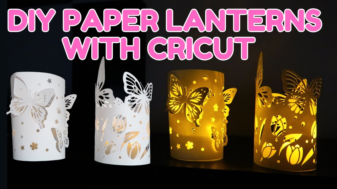 DIY PAPER LANTER WEDDING DECOR WITH CRICUT