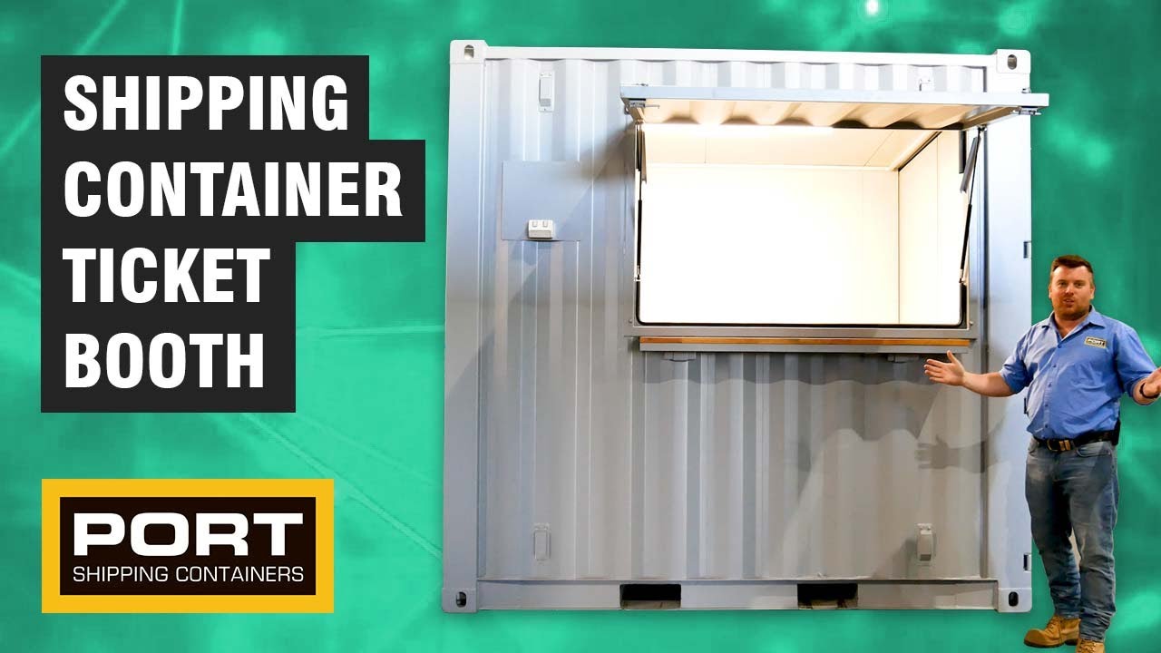 Shipping Container Ticket Booth
