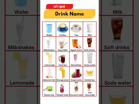 Drinks Name in English | Drinks Vocabulary 🔥