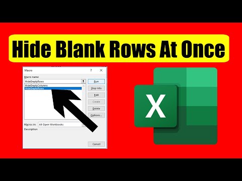 How To Hide Multiple Blank or Empty Rows In Excel