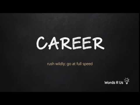 How to Pronounce CAREER in American English