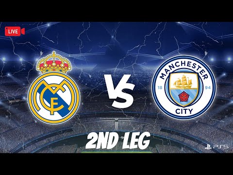 Real Madrid Vs Man City 2nd leg | Champions League | Live Score | Fifa23 | PS5 | 4k