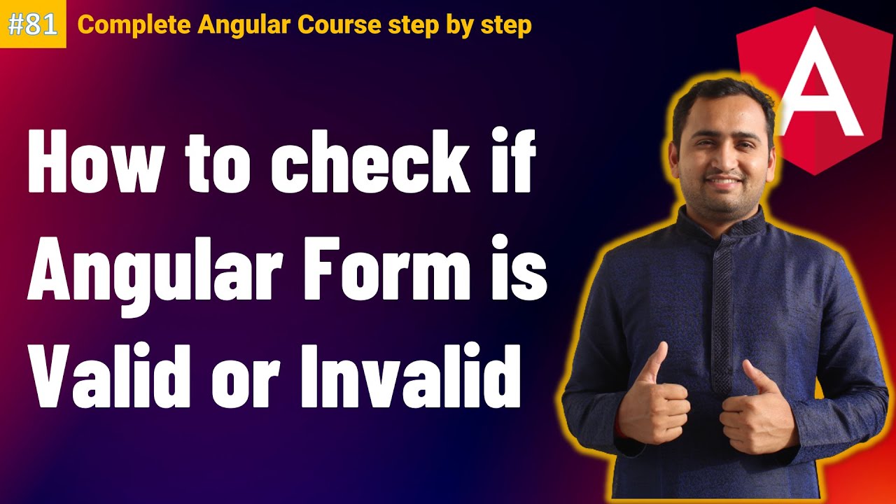 Angular form validation | Complete Angular Tutorial For Beginners