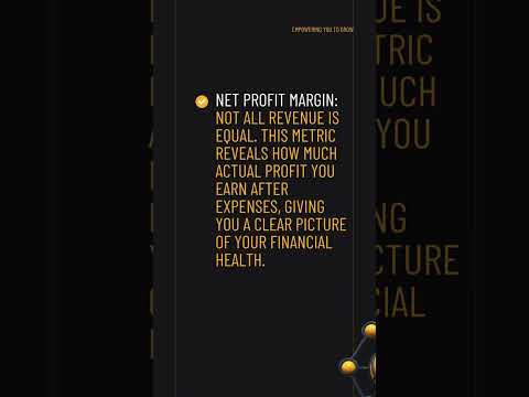Here are my top 3 to Financial metrics to keep an eye on:
