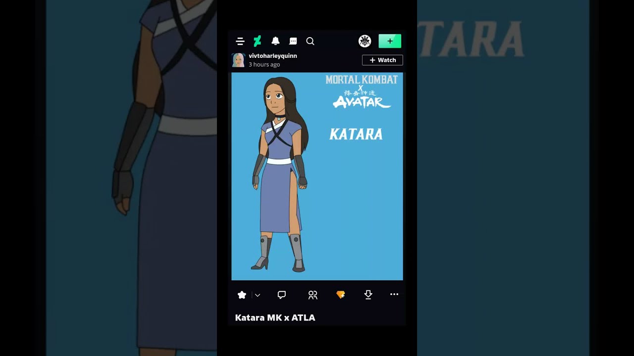 vivtoharleyquinn - Katara: Mortal Kombat x Avatar ~ Outfit Crossover (DeviantArt)